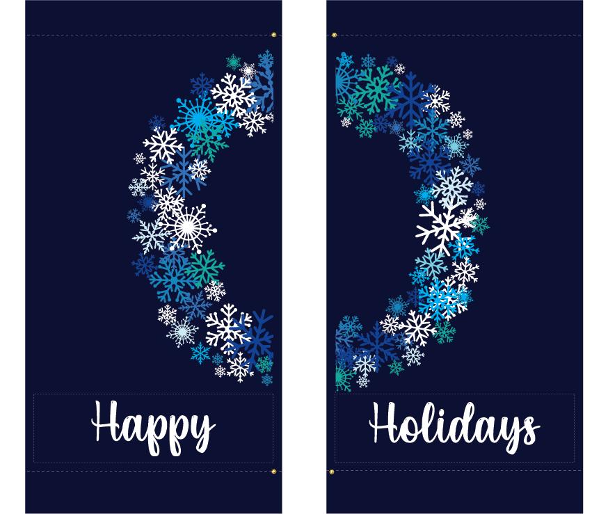 » Get Ready for Winter Holidays With Colorful Light Pole Banners