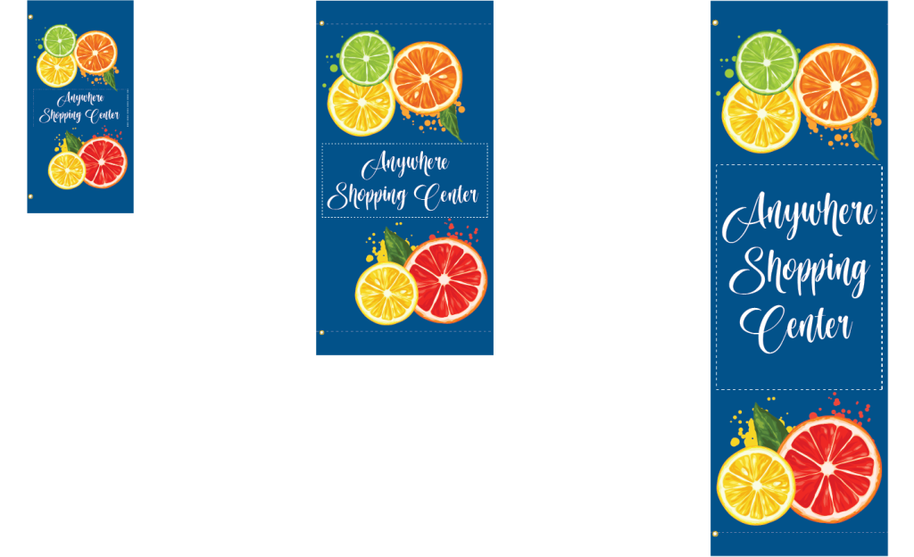 Fall, Holiday and Winter custom Street Banners